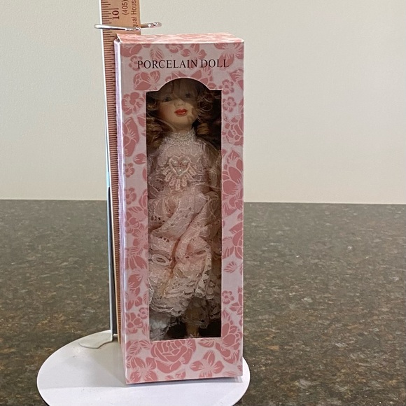 Cracker Barrel | Toys | Nib Vintage Porcelain China Doll 9 With Pink ...